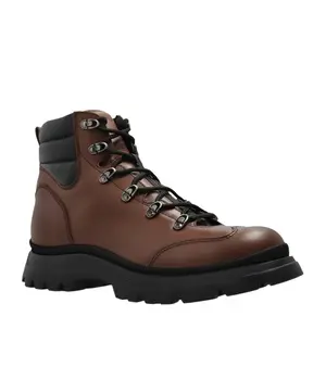 Hogan Lace-up Leather Boots