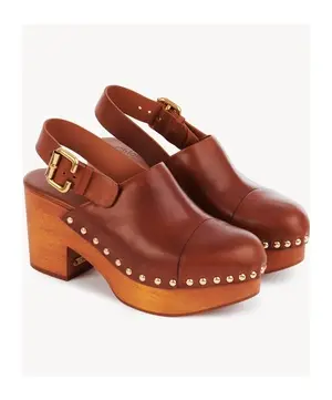 Chloé Jeannette Wedge Clogs