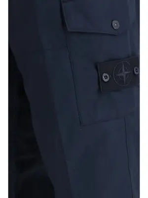 Stone Island Stretch Cargo Pants - Blue
