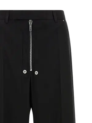 Rick Owens Concordian Tailored Flannel Wide-leg Trousers