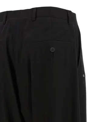Rick Owens Concordian Tailored Flannel Wide-leg Trousers