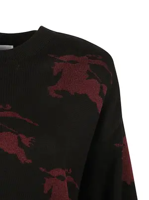 Burberry Logo Intarsia-knit Crewneck Jumper