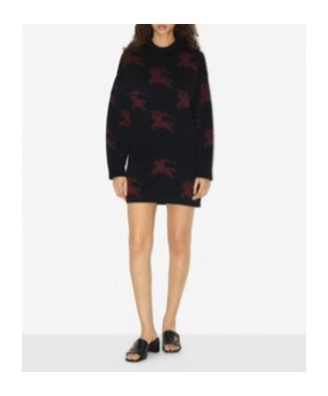Burberry Logo Intarsia-knit Crewneck Jumper