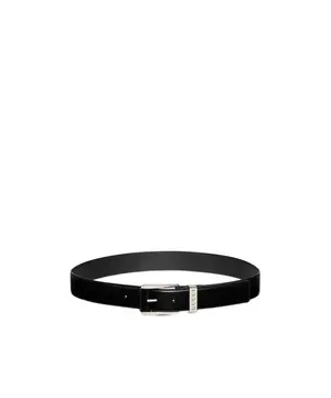 Gucci Squared Buckle Leather Belt - Black