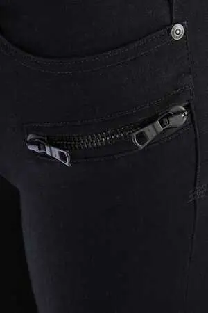 BEN TAVERNITI UNRAVEL PROJECT Stretch Jeans With Decorative Zipper Detail