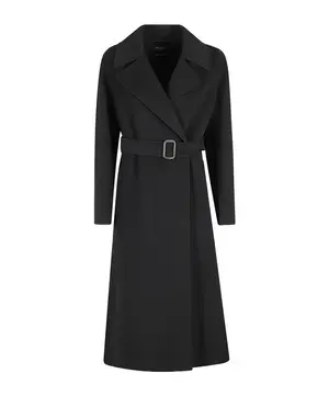 Max Mara Manu Belted Long-sleeved Coat - No