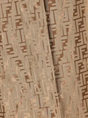 Fendi Ff Printed Long-sleeve Coat