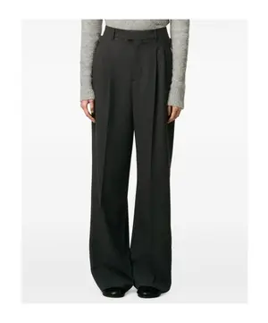 AMI Paris High-waisted Pleated Trousers