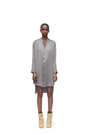 Loewe Deconstructed Silk Shirt Dress
