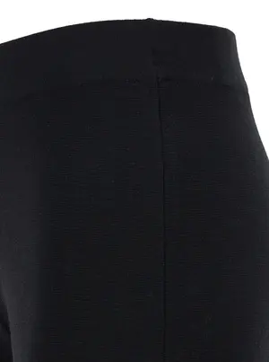 P.a.r.o.s.h Wool And Cashmere Wide Leg Trousers - Black
