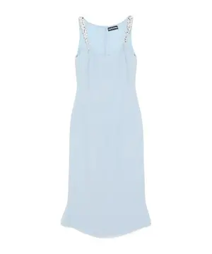David Koma Crystal Claw-embroidered Flounce Midi Dress