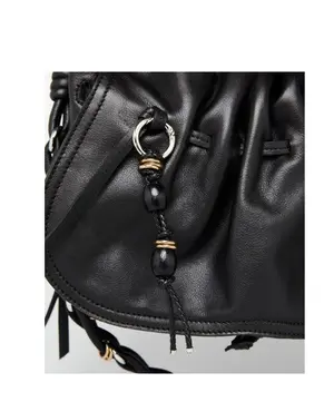 Isabel Marant Étoile Bolton Drawstring Shoulder Bag - Black