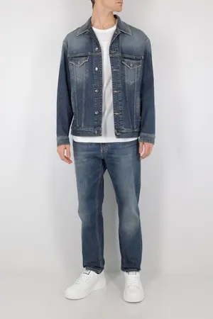Dolce & Gabbana Logo Plaque Straight Leg Jeans