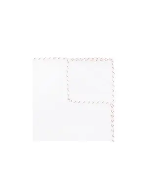 Brunello Cucinelli Contrasting-trim Detail Handkerchief - White