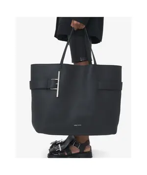 Alexander McQueen T-bar Sling Tote Bag - Black