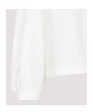 Giambattista Valli Pussy Bow-collar Blouse - White