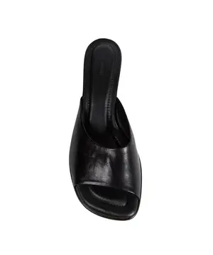 LEMAIRE Square Toe Heeled Sandals - Black