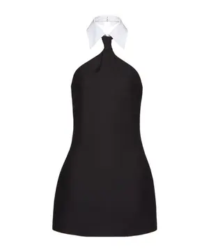 Valentino Garavani Collar Detailed Sleeveless Mini Dress - No