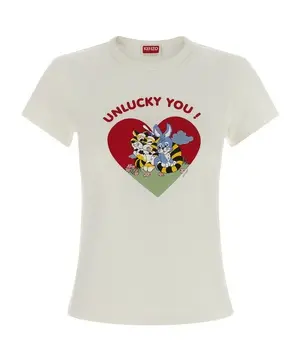 Kenzo Graphic Crewneck T-shirt - White