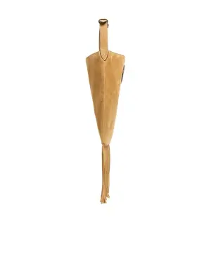 Valentino Garavani Suede Shoulder Bag With Fringe Detail
