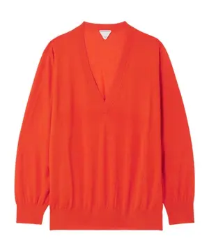 Bottega Veneta V-neck Fine Knit Jumper