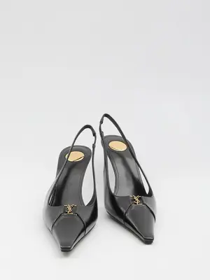 Saint Laurent Babylone Bretuil Slingback Pumps