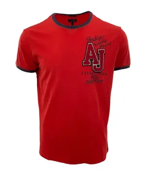 Emporio Armani Crew Neck Short-sleeve T-shirt - Red