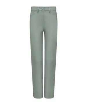 JOSEPH Leather Stretch Cropped Trousers