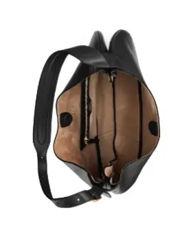 Polo Ralph Lauren Leather Zipped Shoulder Bag - Black