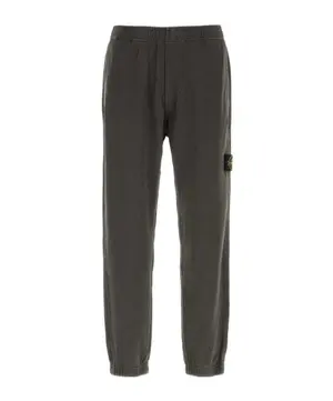 Stone Island Logo Patch Sweatpants - Black