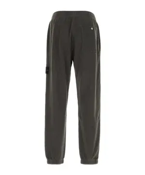 Stone Island Logo Patch Sweatpants - Black