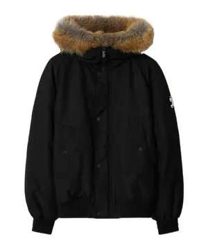 Burberry Hooded Padded Jacket With Ekd Motif