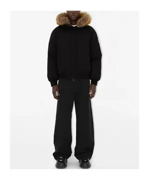 Burberry Hooded Padded Jacket With Ekd Motif