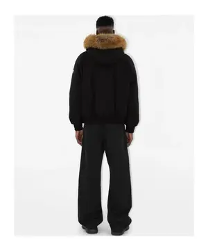 Burberry Hooded Padded Jacket With Ekd Motif