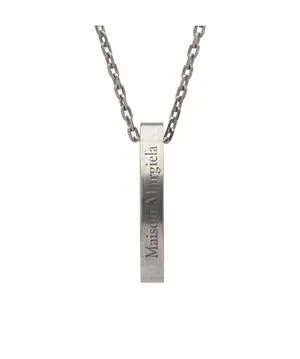 MAISON MARGIELA Logo Ring Pendant Necklace - Gray