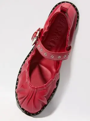 MAXCO. Max&co. Round Toe Ballet Flats With Adjustable Strap
