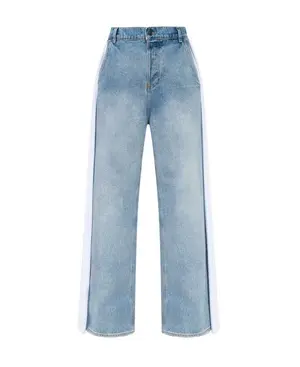 DIESEL® Side Stripe Wide Leg Jeans