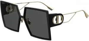 Dior 30 Montaigne Square Frame Sunglasses - Gray