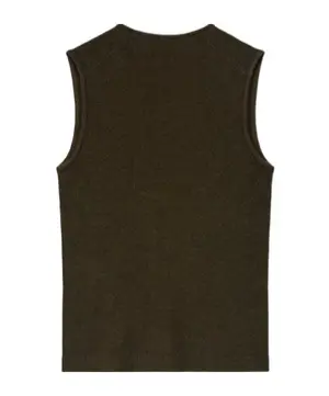 Fear Of God Logo Patch Ribbed Tank - Brown