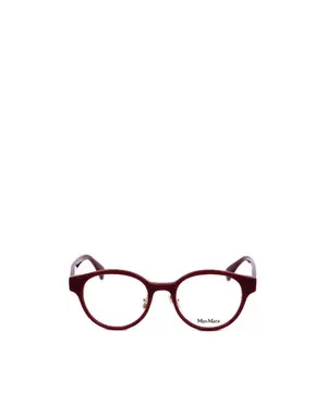 Max Mara Oval Frame Eyeglasses - White