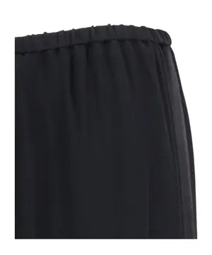 FORTE_FORTE Elastic Waist Wide-leg Pants