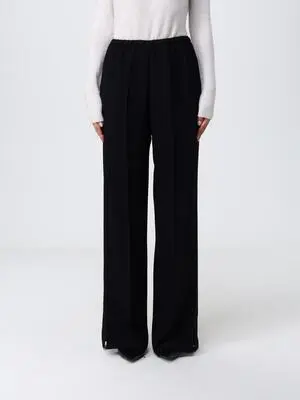 FORTE_FORTE Elastic Waist Wide-leg Pants
