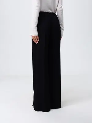 FORTE_FORTE Elastic Waist Wide-leg Pants