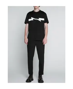 Neil Barrett Thunderbolt-print Cotton T-shirt