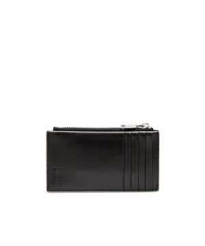DIESEL® 1dr Zipped Card Holder - Silver