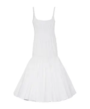 Jacquemus La Robe Agave Sleeveless Midi Dress - White