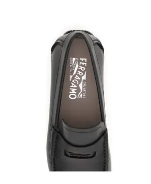 FERRAGAMO Embossed Logo Loafers