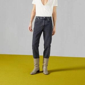 Gucci Raw Hem Mid Rise Jeans