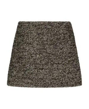 Dolce & Gabbana Mid-waisted Tweed Mini Skirt