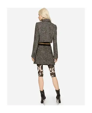 Dolce & Gabbana Mid-waisted Tweed Mini Skirt